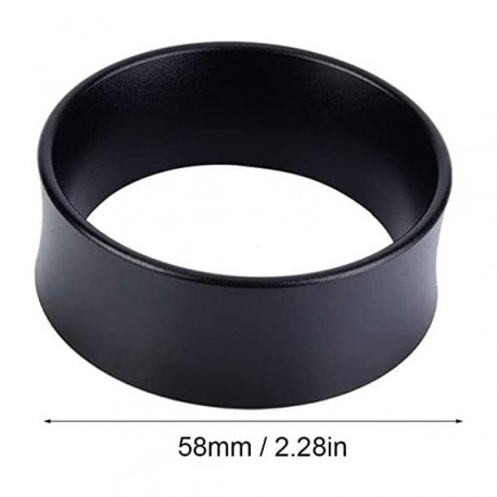 MIBRU Coffee funnel ring stainless steel 58mm black