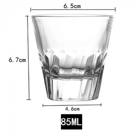 MIBRU Coffee Espresso Duratuff Cortado Glass Cup 85ml