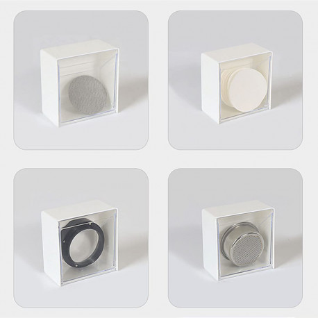 MIBRU Coffee Machine Handle Filter Paper Storage Box Mocha Pot Round ...