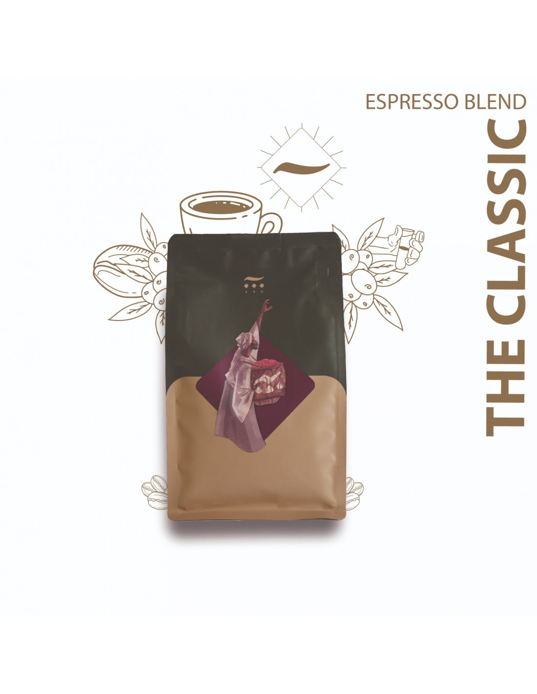 Ash Roastery The Classic - Espresso Blend Speciality Coffee Whole Beans ...